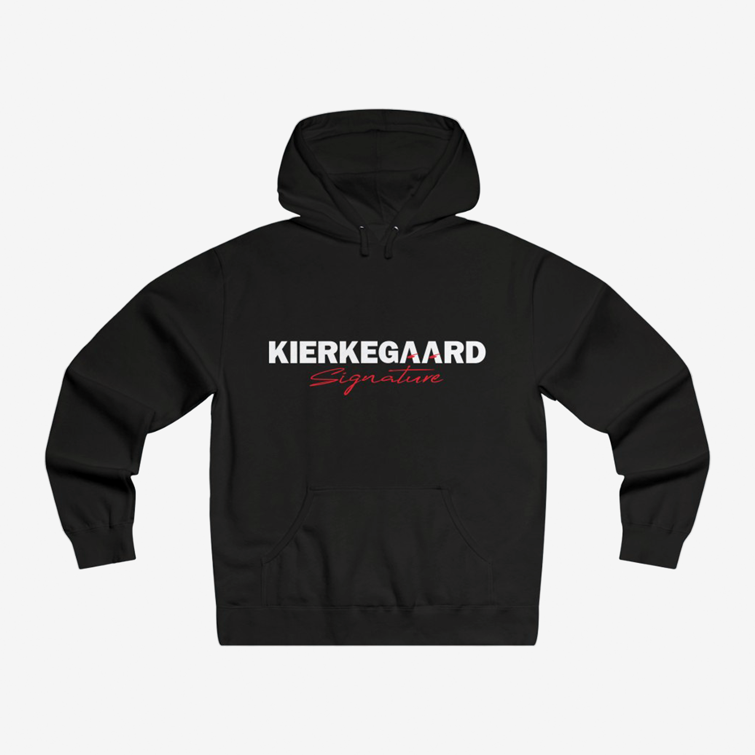 Kierkegaard Signature Hoodie (Black) – Socratees